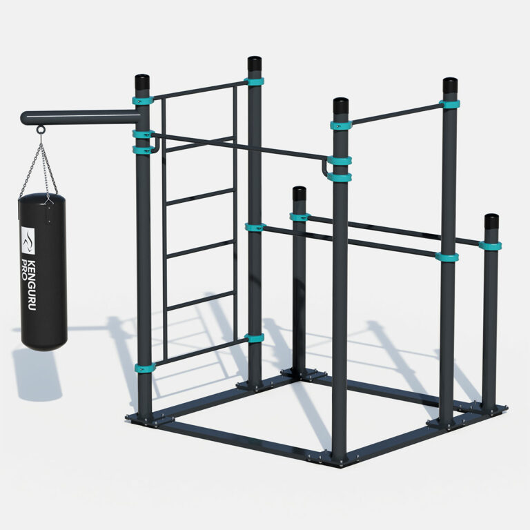 Mobile Calisthenics Station mit Boxsackhalterung